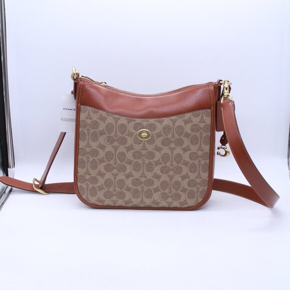 Coach | Bags | Coach Chaise Crossbody Bag In Signature Canvas Tanrust ...